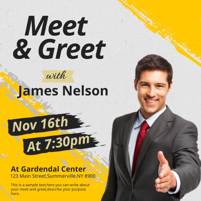 Copy of Meet & Greet Community day poster | PosterMyWall