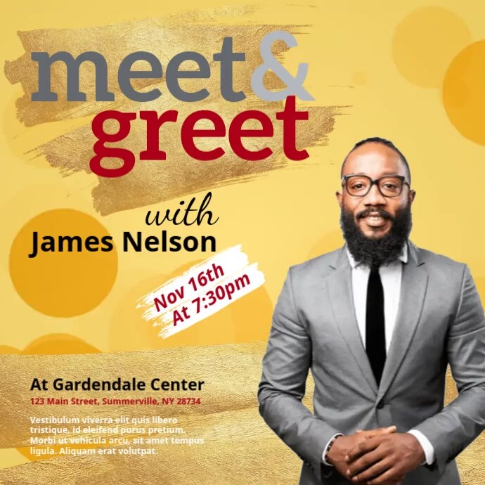 Meet & Greet Instagram Post Template | PosterMyWall