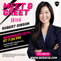 Meet & Greet Post Card Template | PosterMyWall