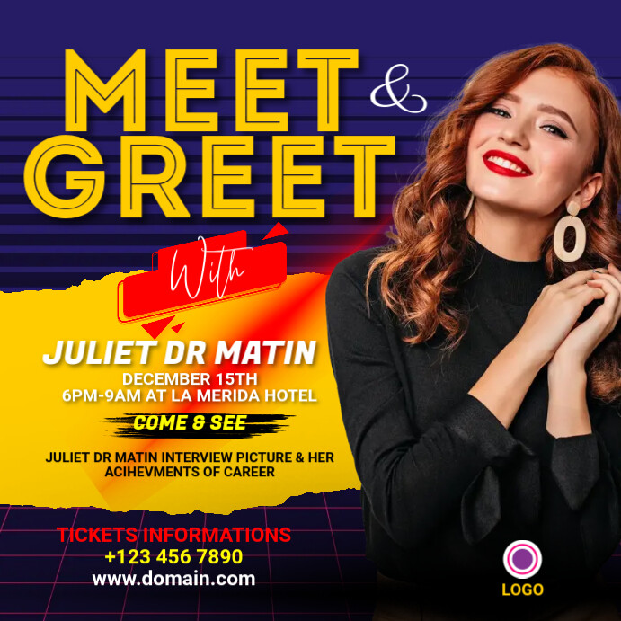 Copy of Meet & Greet Post Card | PosterMyWall