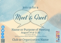 Welcome Meet and Greet Invitation Template | PosterMyWall