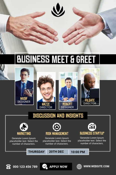 Meet & Greet Poster Template | PosterMyWall