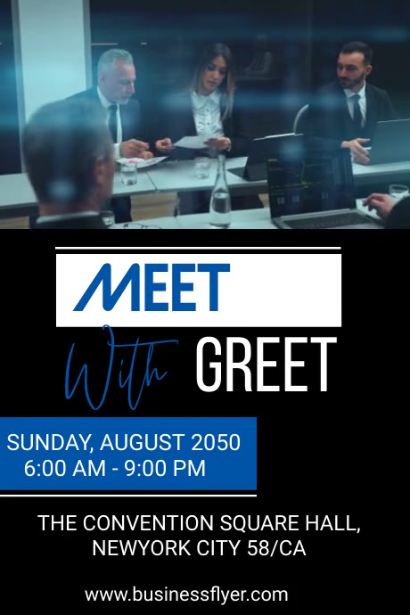 Meet & Greet Poster Template | PosterMyWall