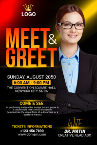 Meet & Greet Poster Template | PosterMyWall