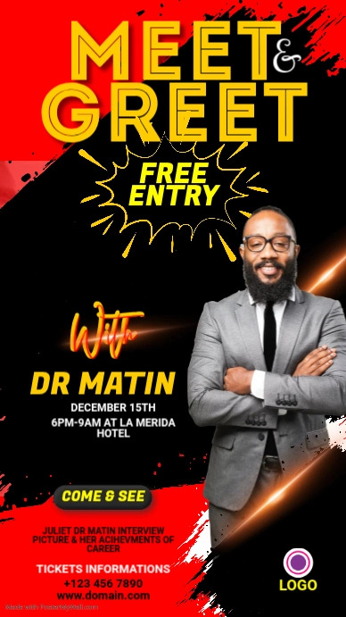 Copy of Meet & Greet WhatsApp Status | PosterMyWall