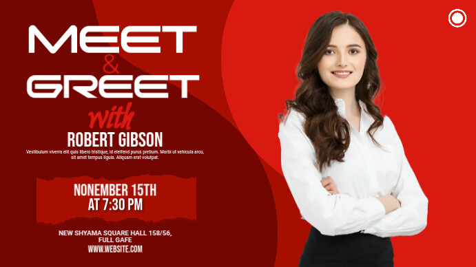 Meet & Greet You Tube Channel Cover Template | PosterMyWall