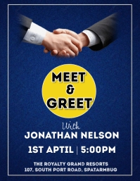 Meet and greet Template | PosterMyWall