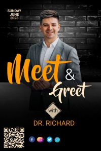 Meet and Greet Poster Template | PosterMyWall