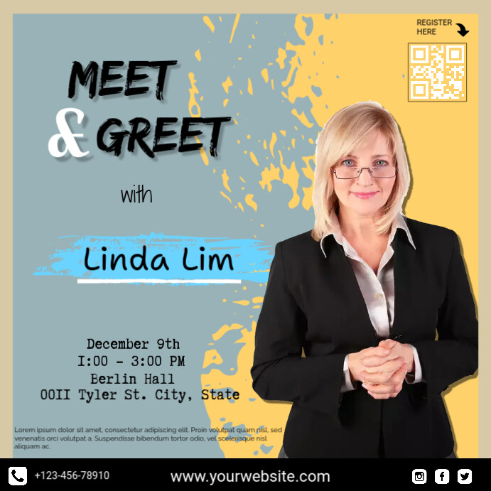meet and greet instagram post Template | PosterMyWall