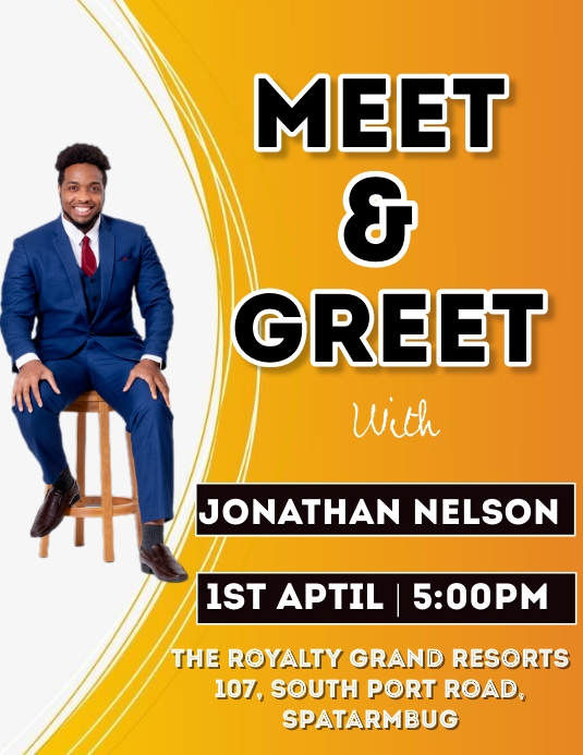 Meet and greet/ personal branding Template | PosterMyWall