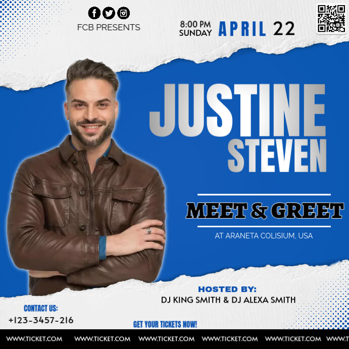 Meet And Greet Poster Template | PosterMyWall