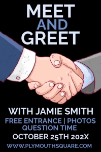 Meet and Greet Poster Template | PosterMyWall