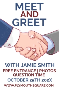 Meet and Greet Poster Template | PosterMyWall