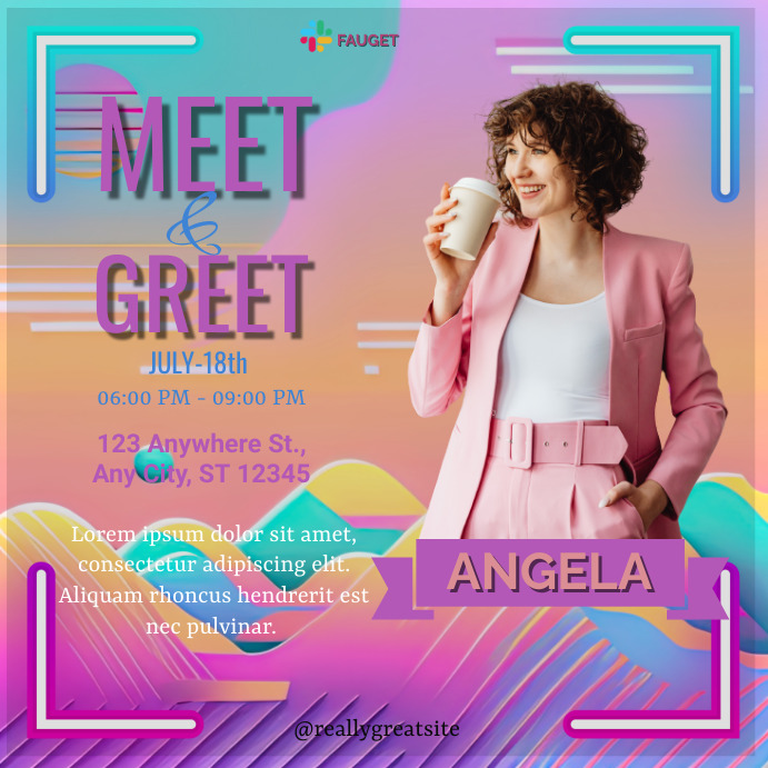 Meet and Greet Template | PosterMyWall