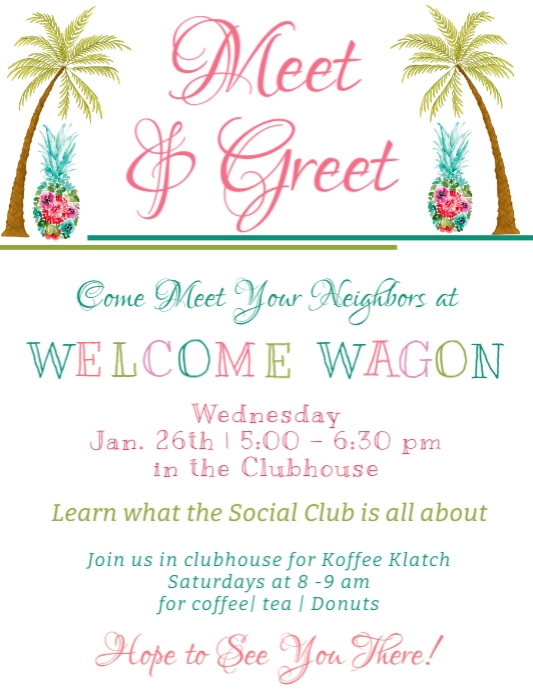Meet Greet New Neighbors Template | PosterMyWall
