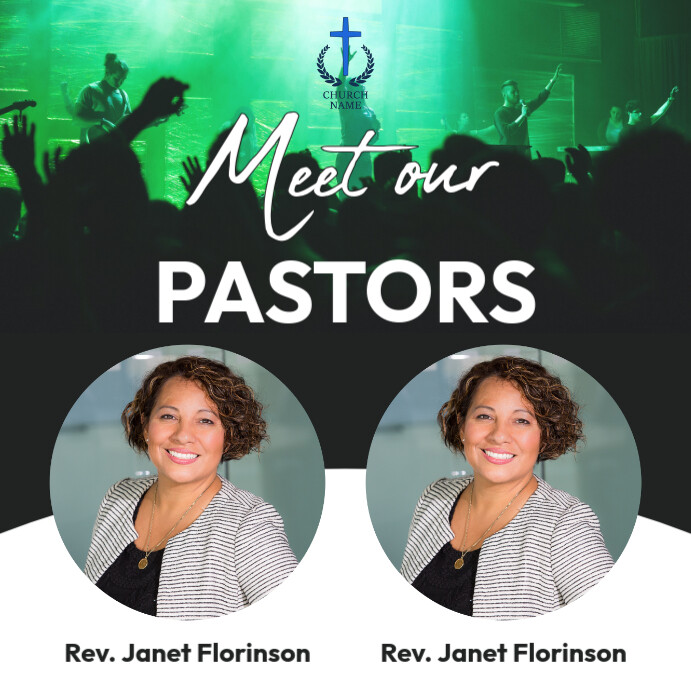 Meet our pastors Template | PosterMyWall