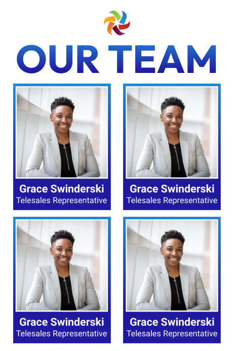 Copy of meet our team poster | PosterMyWall