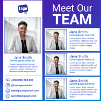 Meet the team instagram Template | PosterMyWall