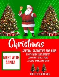 Meet Santa Flyer Template | PosterMyWall