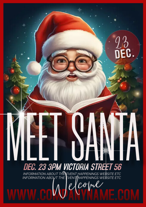 Copy of Meet Santa claus template classic (1) | PosterMyWall