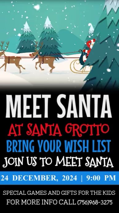 Meet Santa Template | PosterMyWall