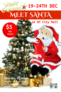 3,000+ meet santa Customizable Design Templates | PosterMyWall