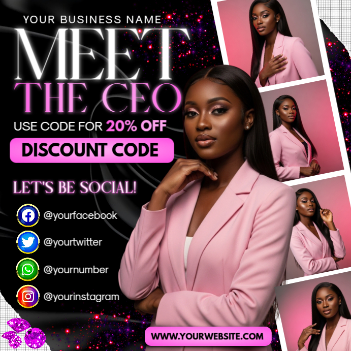 Meet The Ceo Offers Template | PosterMyWall