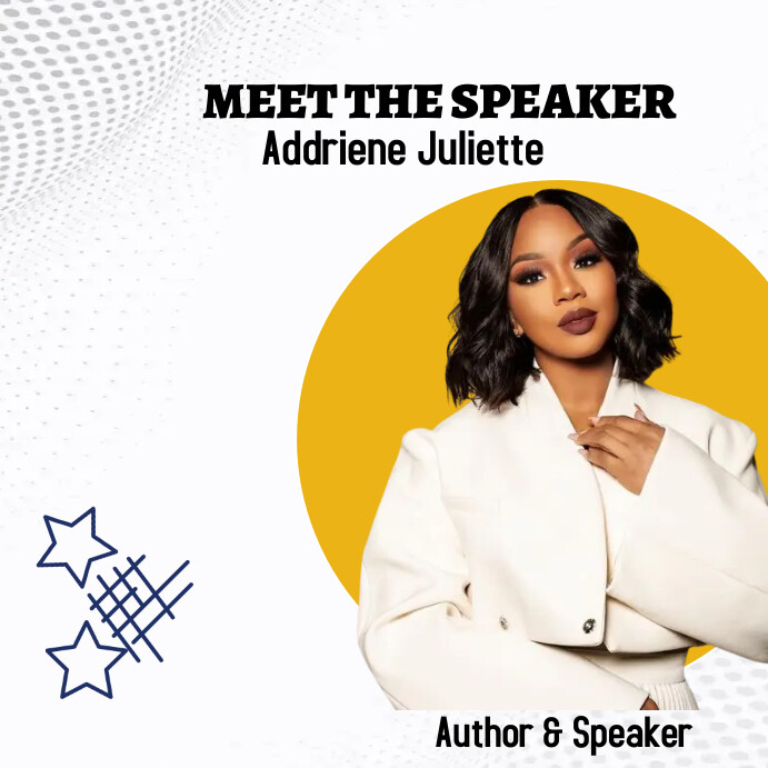 Meet the speaker instagram poster Template | PosterMyWall