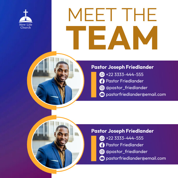 meet the team Template | PosterMyWall