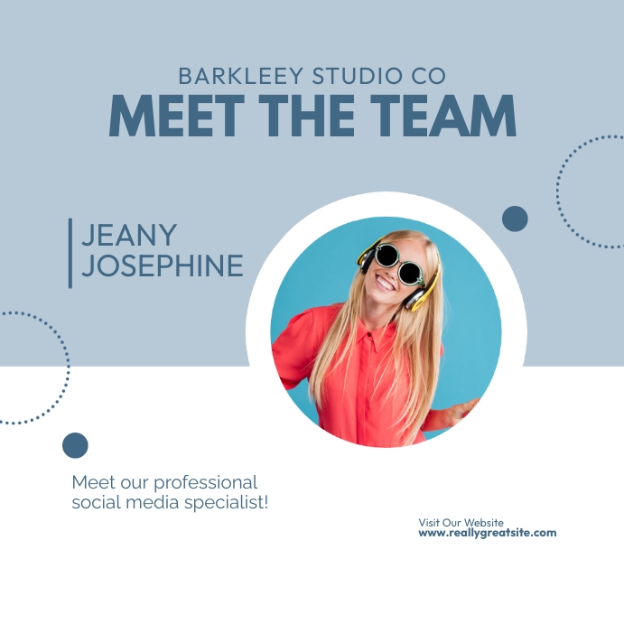 Plantilla de Meet the Team | PosterMyWall