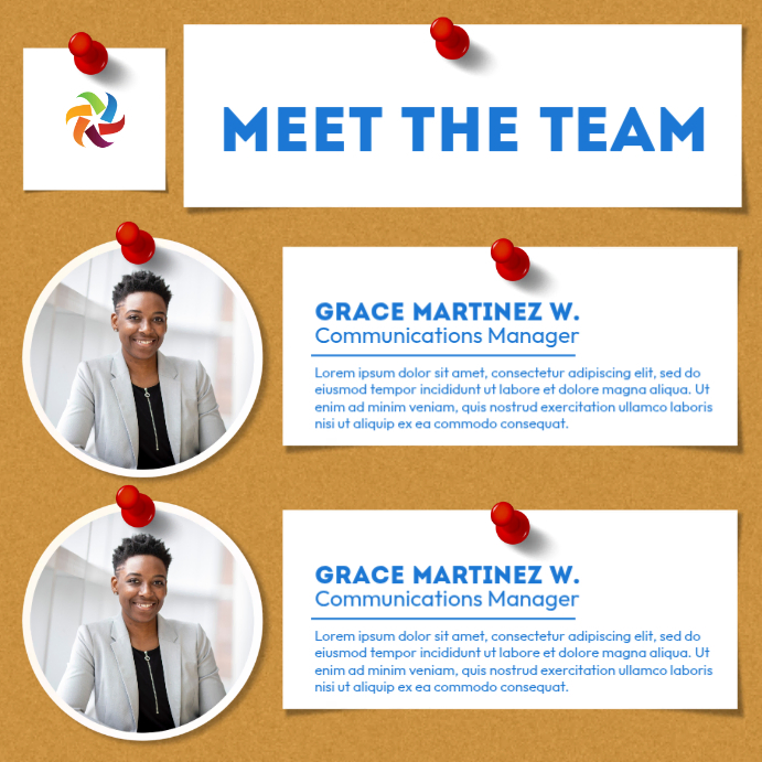 Copy of meet the team template | PosterMyWall