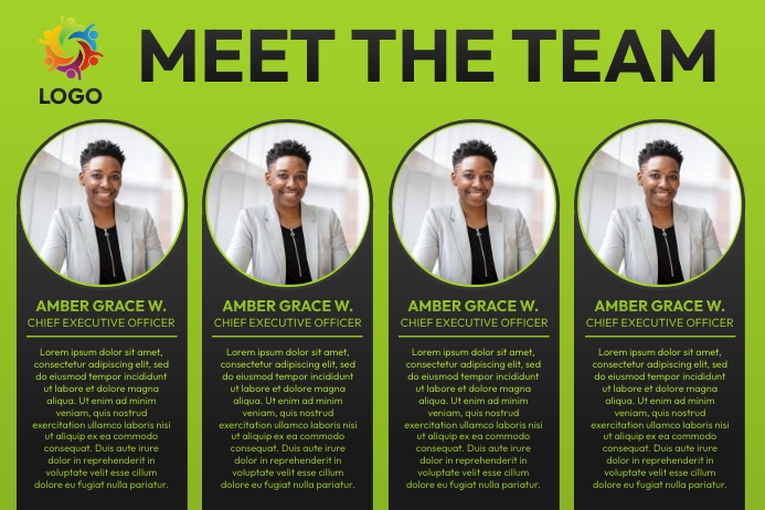 meet the team template | PosterMyWall