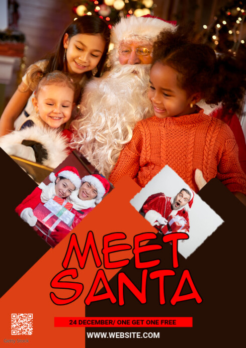 Meet With Santa Flyer Template | PosterMyWall