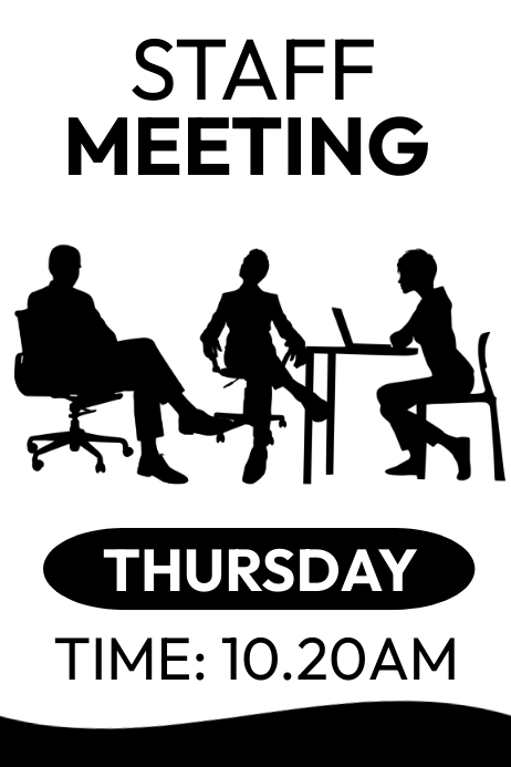 Plantilla de meeting advert | PosterMyWall