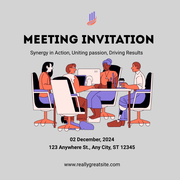 Copy of Meeting Invitation | PosterMyWall