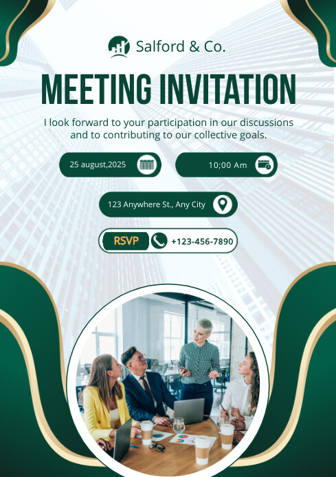 Meeting Invitation Template | PosterMyWall