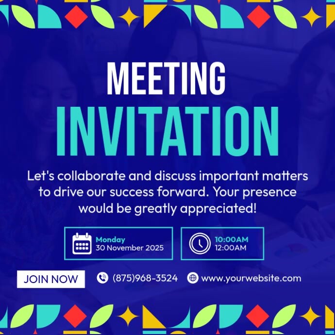Meeting Invitation Template | PosterMyWall