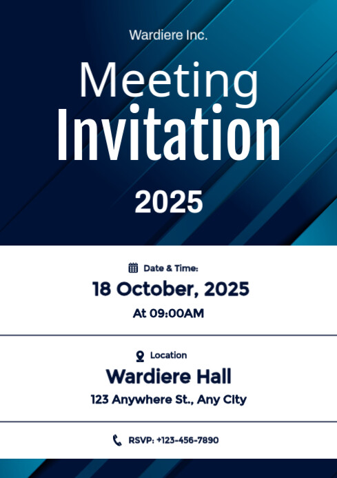 Meeting Invitation Flyer Template | PosterMyWall