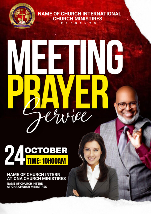 Plantilla de meeting prayer | PosterMyWall