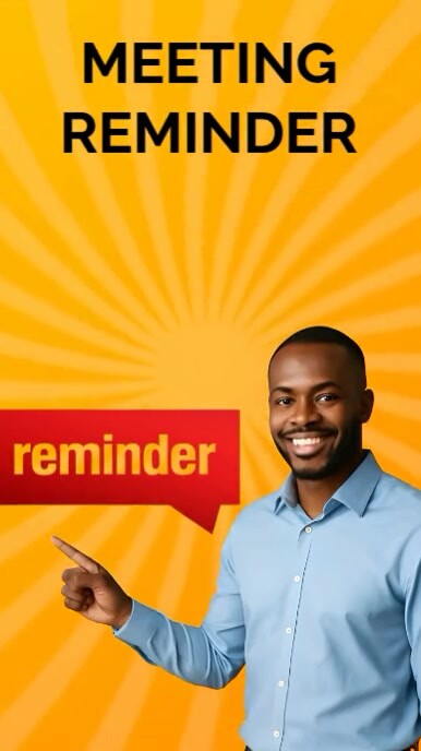 Copy of meeting reminder | PosterMyWall