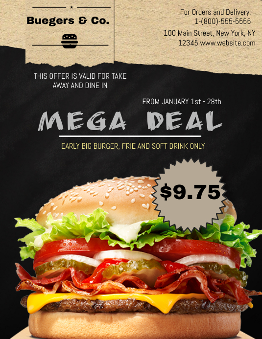 Mega Deal Template | PosterMyWall