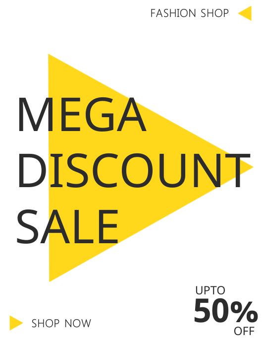 Copy of Mega Discount Sale Flyer Advertisement | PosterMyWall