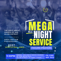 Mega night service Template | PosterMyWall
