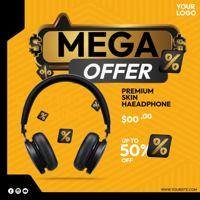 Mega Offer Ads Template | PosterMyWall