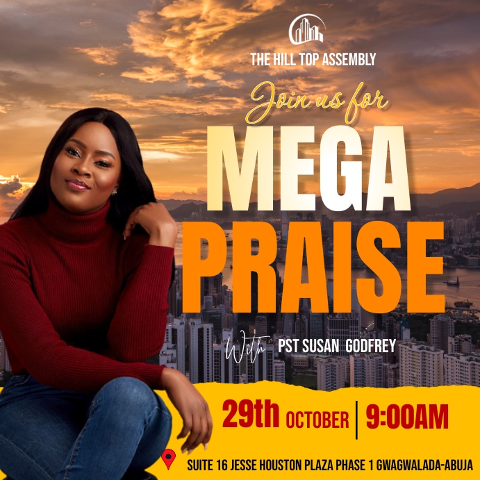 Copy of Mega praise | PosterMyWall