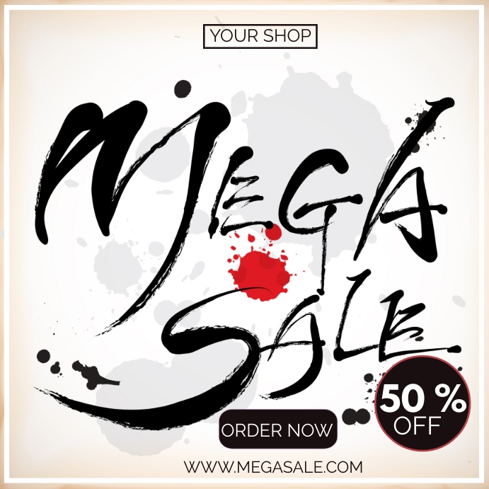 mega sale 50 % off Template | PosterMyWall