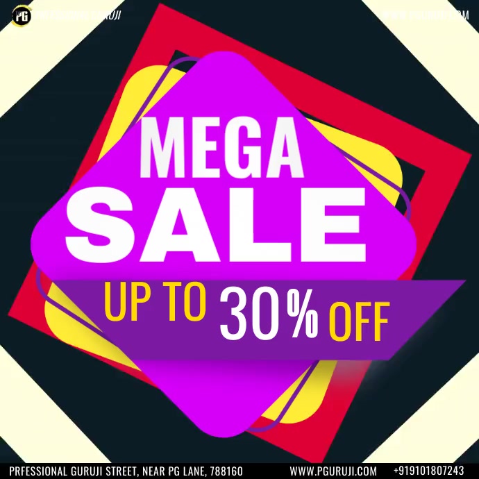 mega sale ad Template | PosterMyWall