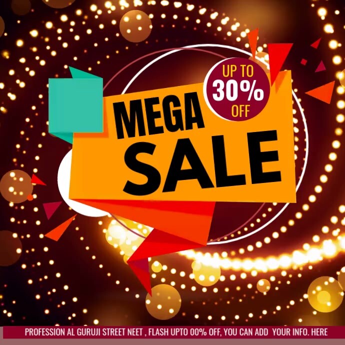 mega sale ad template | PosterMyWall