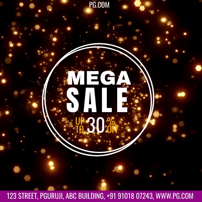 Plantilla de Mega sale ad template | PosterMyWall