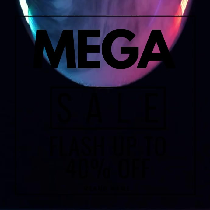 Plantilla de Mega sale ad template | PosterMyWall